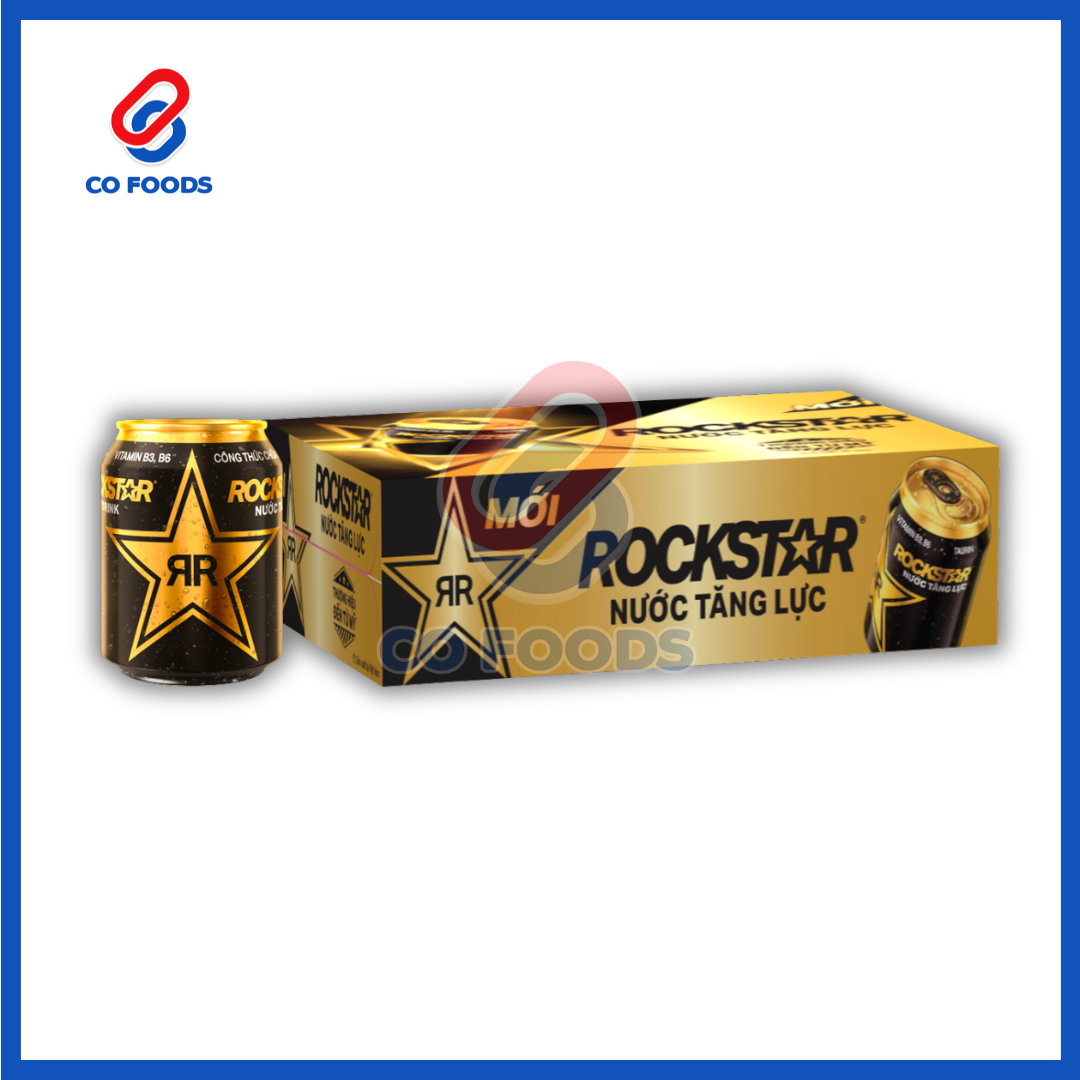 Rockstar Energy Drink 250ml – Thùng 24 Lon | CO FOODS